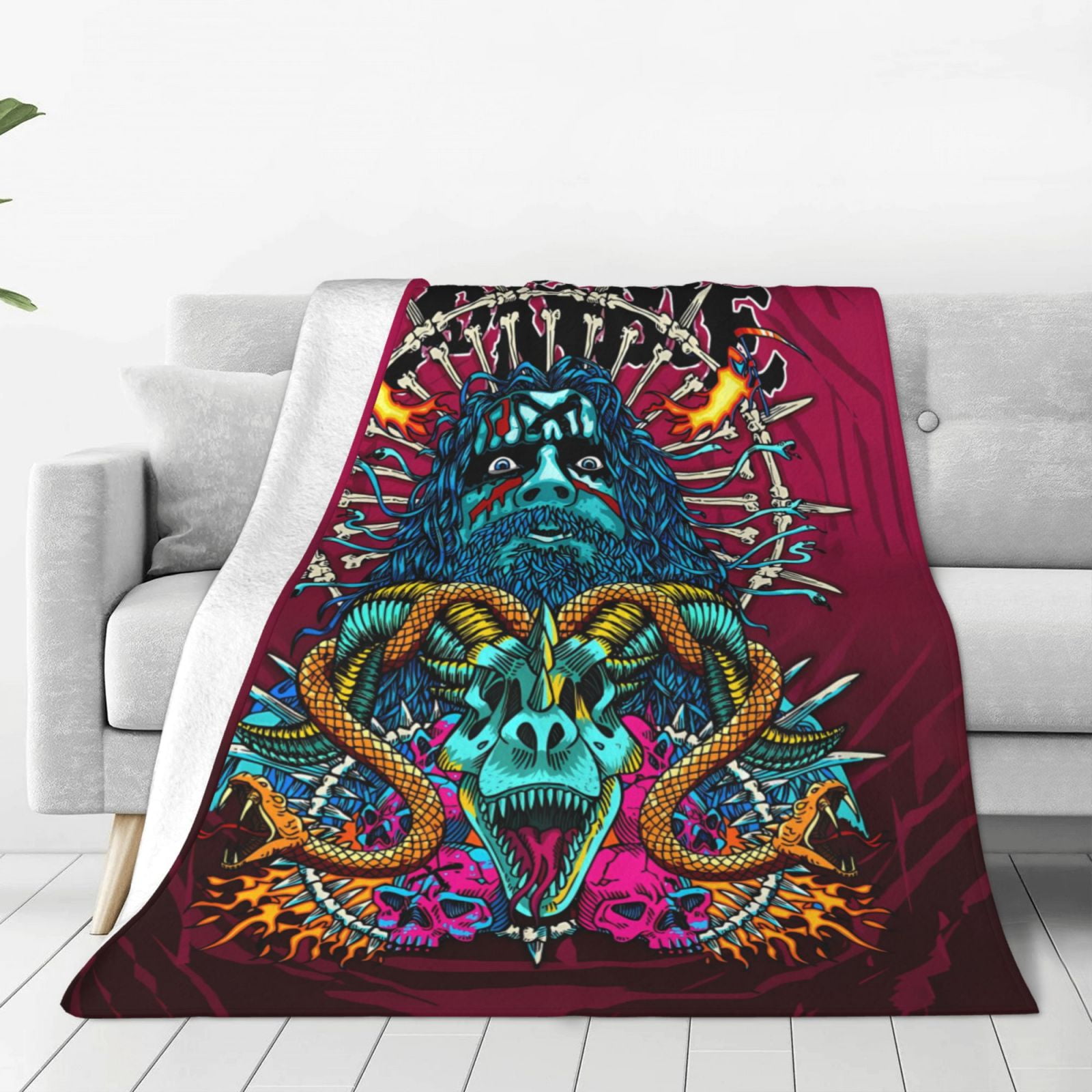 Rob Zombie Throw Blanket Couch Bed Sofa Soft Lightweight Warm Cozy ...