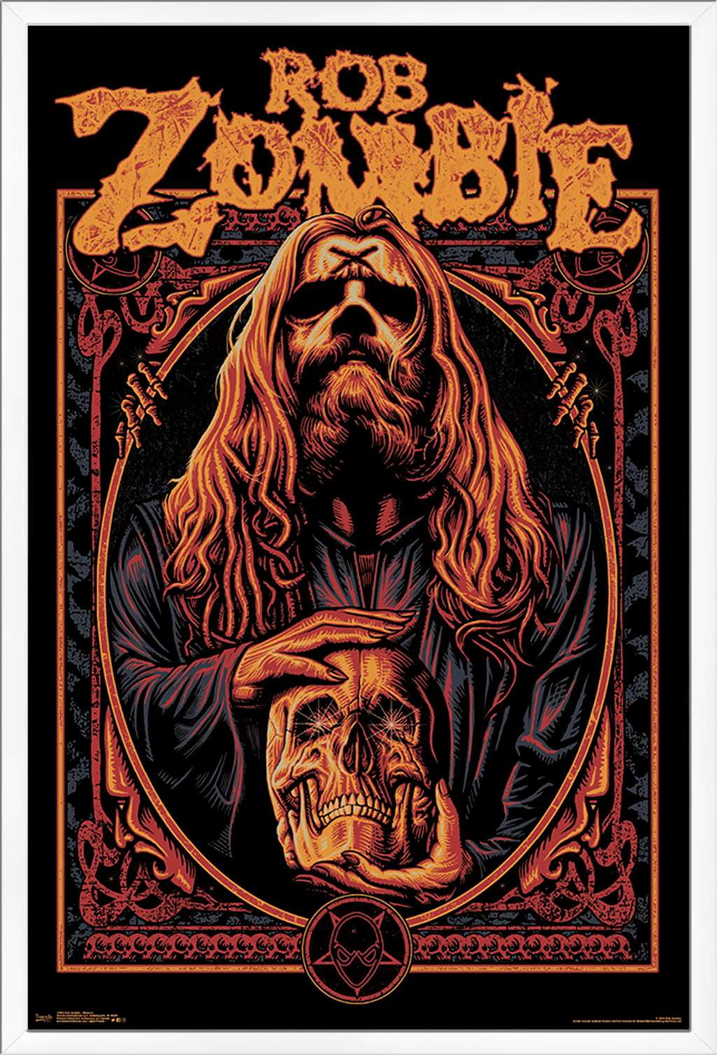 Rob Zombie - Warlock Wall Poster, 22.375" x 34", Framed - Walmart.com