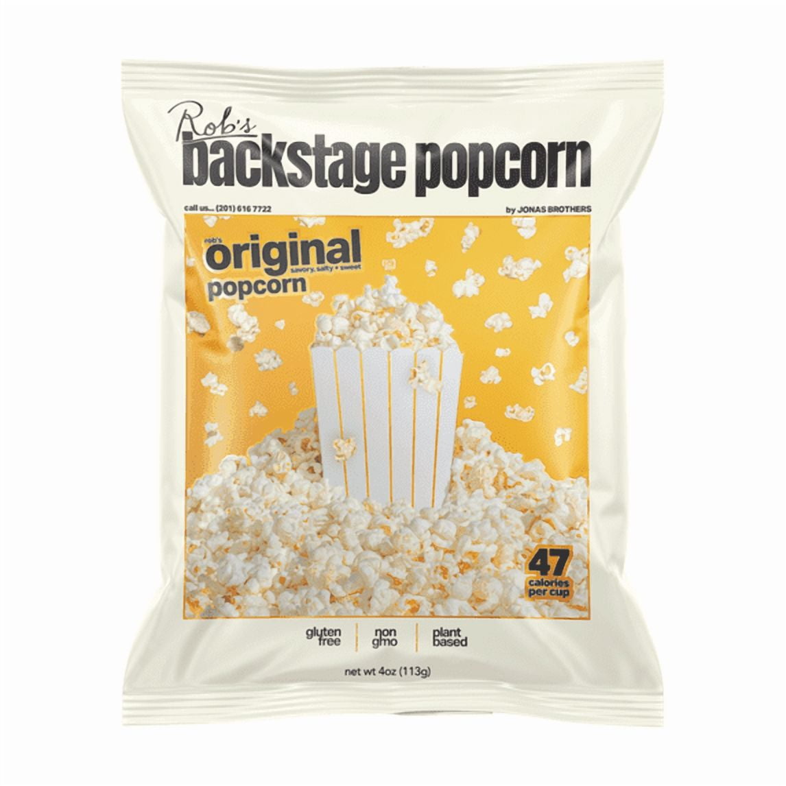 Rob's Backstage Popcorn, Gluten-Free, Original Sweet & Salty Flavor, 4 ...