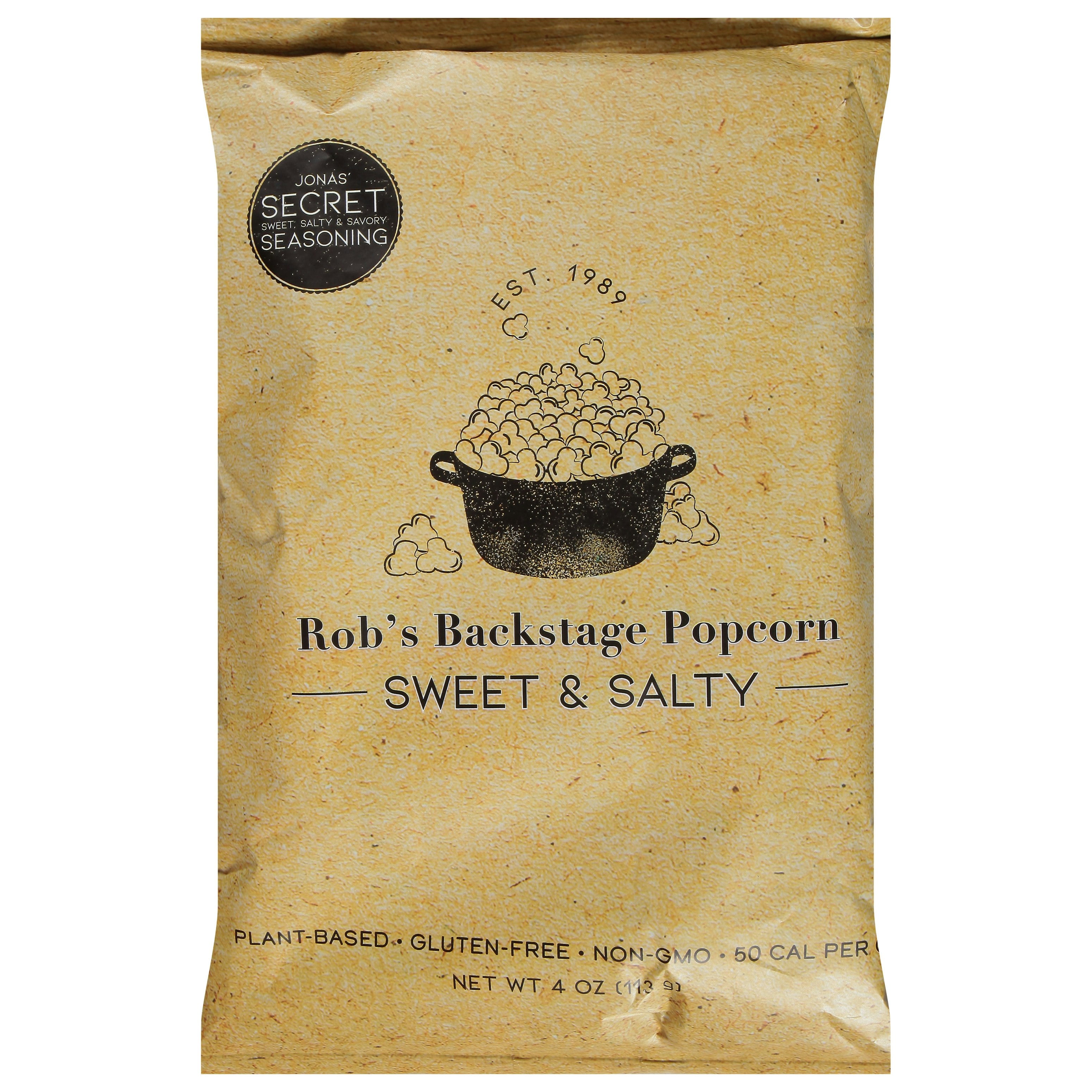 Rob's Backstage Sweet and Salty Popcorn 4 oz (Pack of 12) - Walmart.com