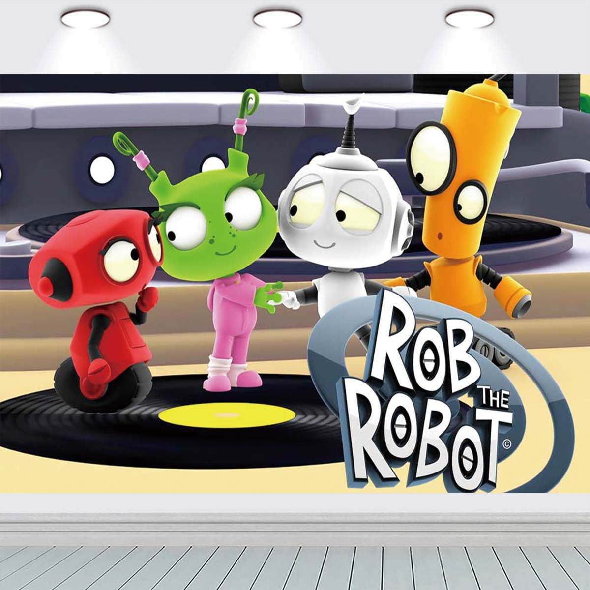 Rob the Robot school Backdrop Taspestry Banner Party Supplies ...