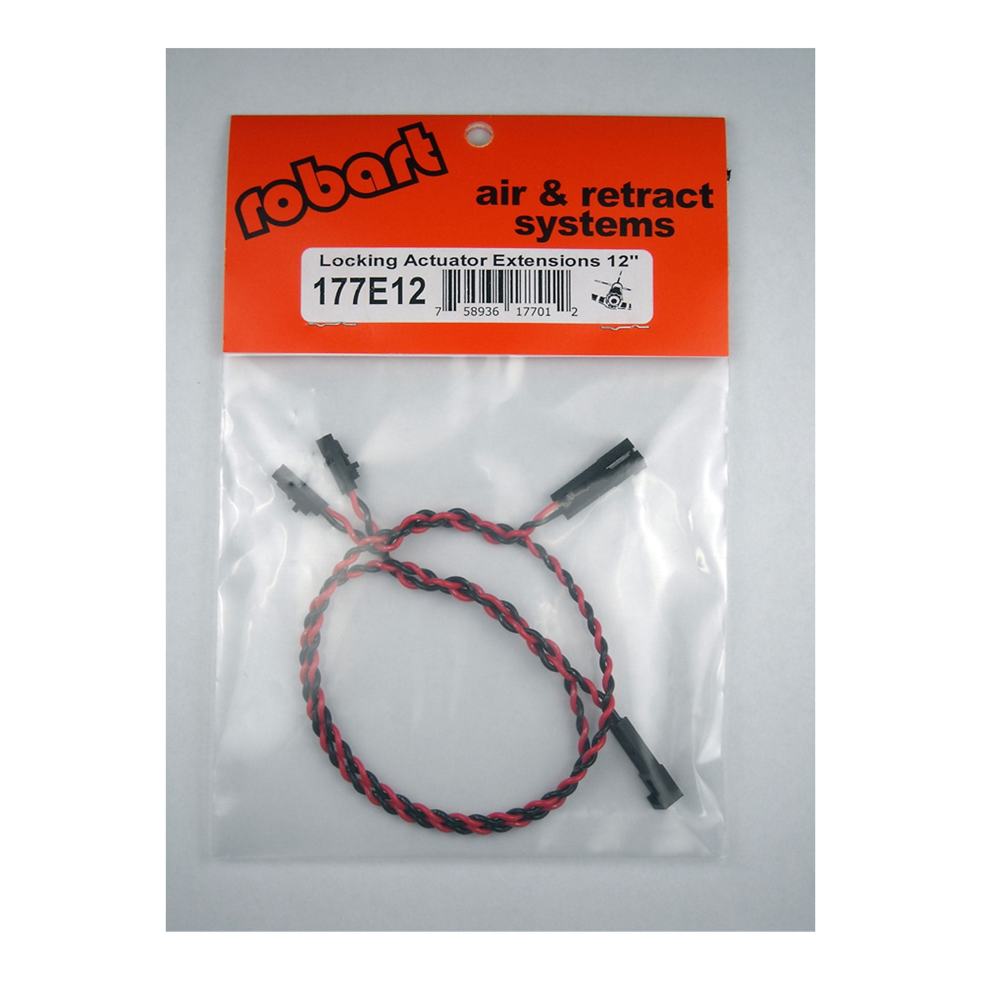 Robart 177E12 Electric Retract Servo Extension 12 inch (2) - Walmart.com