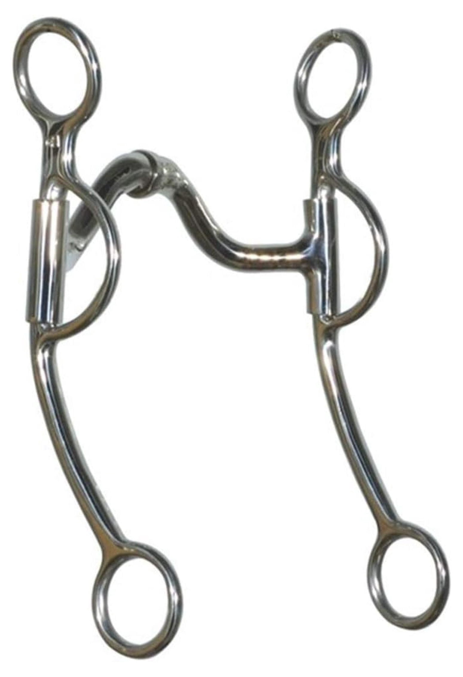 Robart Pinchless Jointed Horse Bit Long Shank Medium Port ...
