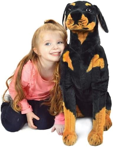 Robbie The Rottweiler - 26 Inch Tall Stuffed Animal Plush Dog - Walmart.com