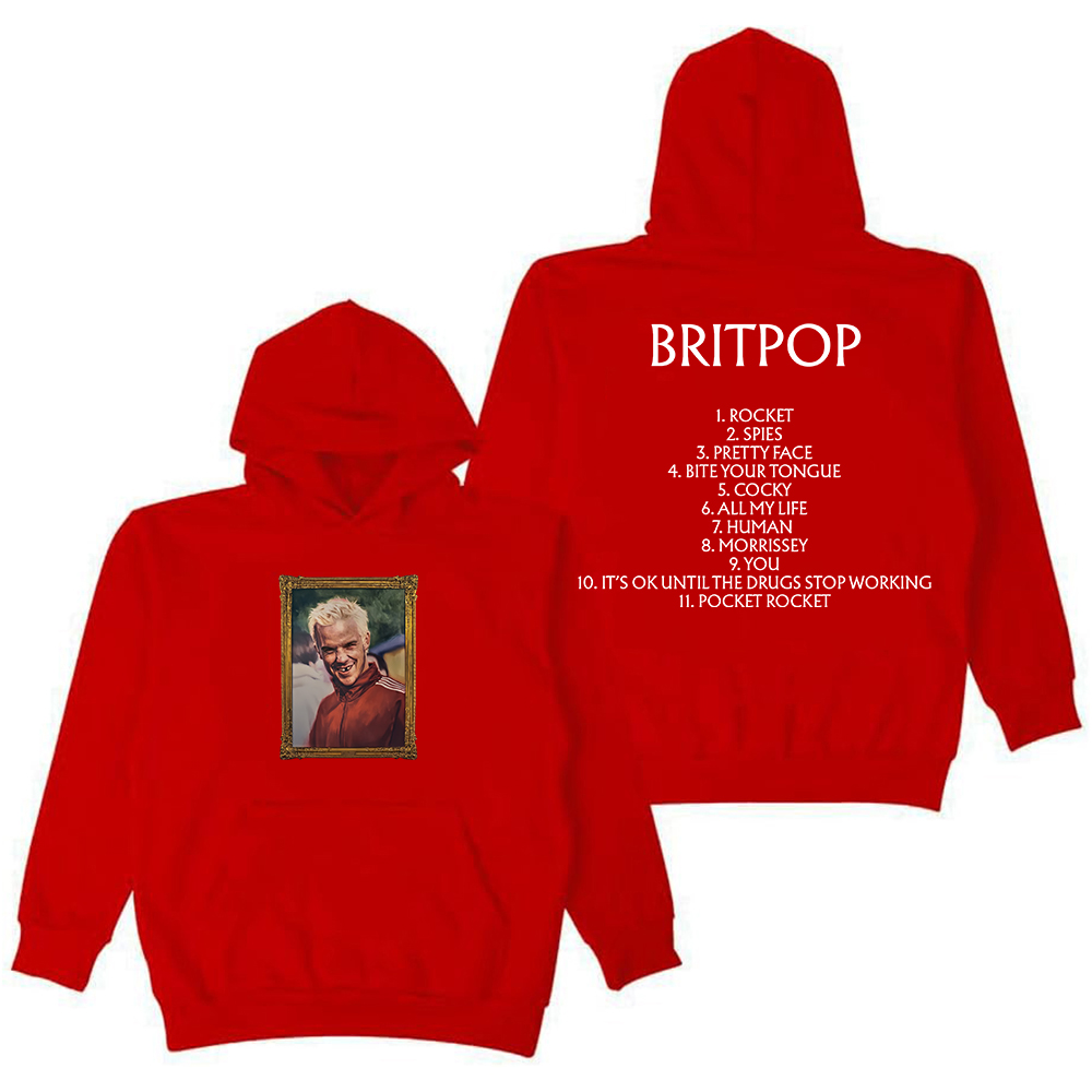 Robbie Williams Britpop Album Tracklist Hoodie Long Sleeve Streetwear ...