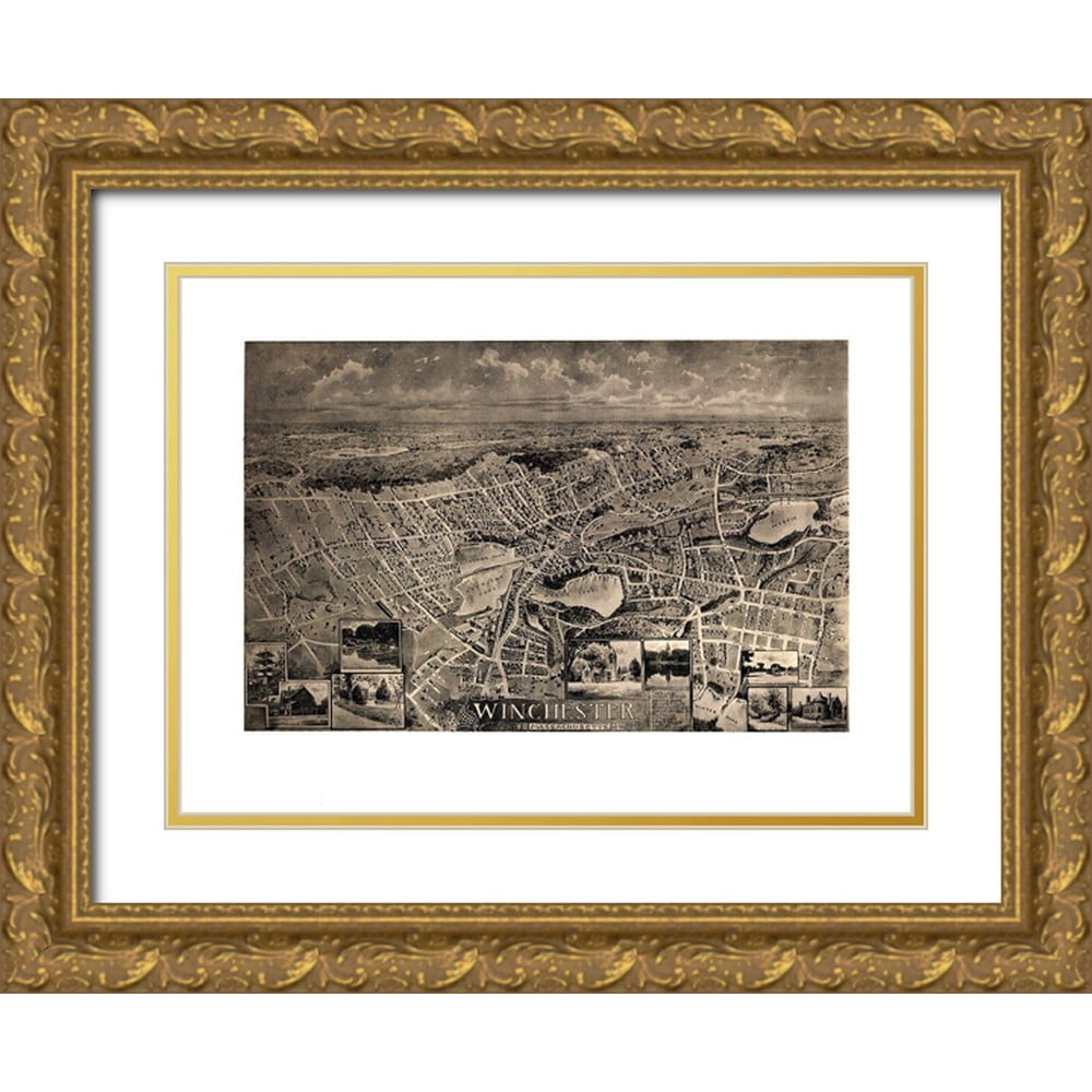 Robbins 14x11 Gold Ornate Wood Framed with Double Matting Museum Art ...