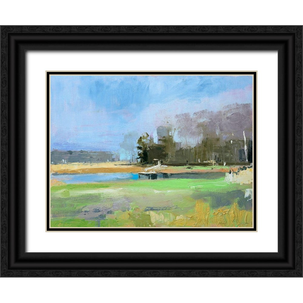 Robbins, Kathleen 24x19 Black Ornate Wood Framed with Double Matting ...