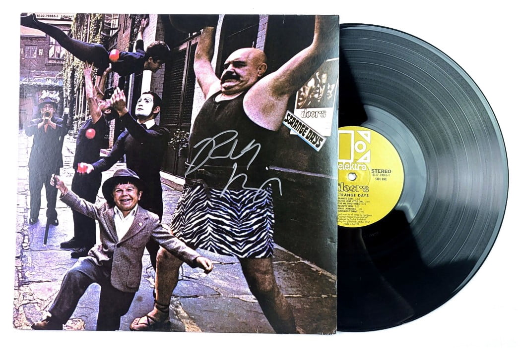 Robby Krieger Signed Autographed Record Album The Doors Strange Days ...