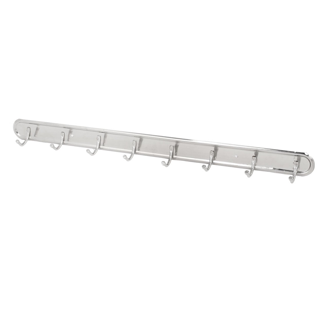 Robe Coat Hat Stainless Steel Wall Mounted 8 Hook Hanging Hanger Rail ...