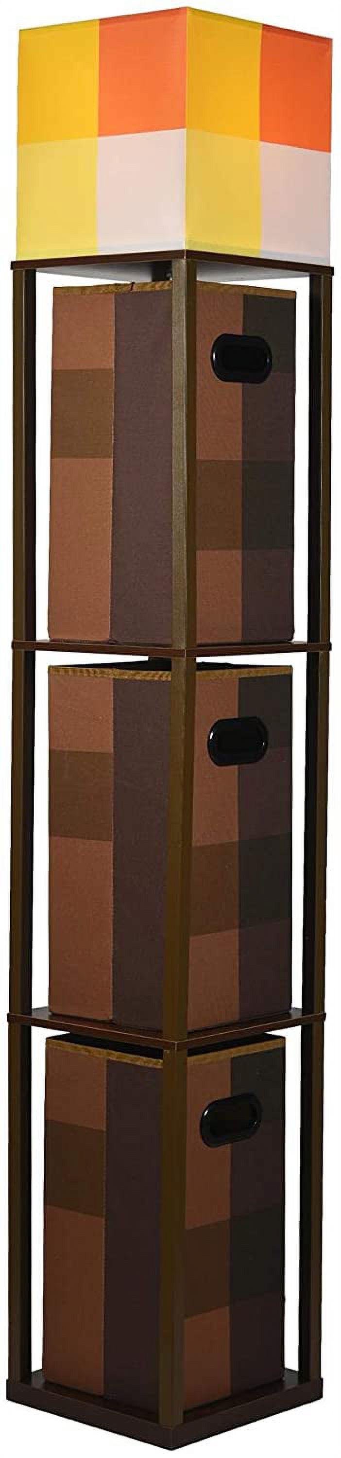 Robe Factory LLC Minecraft Brownstone Torch 5-Foot Standing Floor Lamp ...