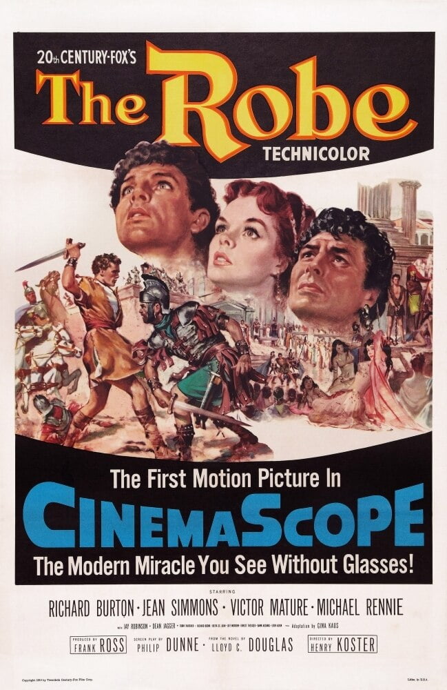 The Robe Richard Burton Jean Simmons Victor Mature 1953 Tm And ...