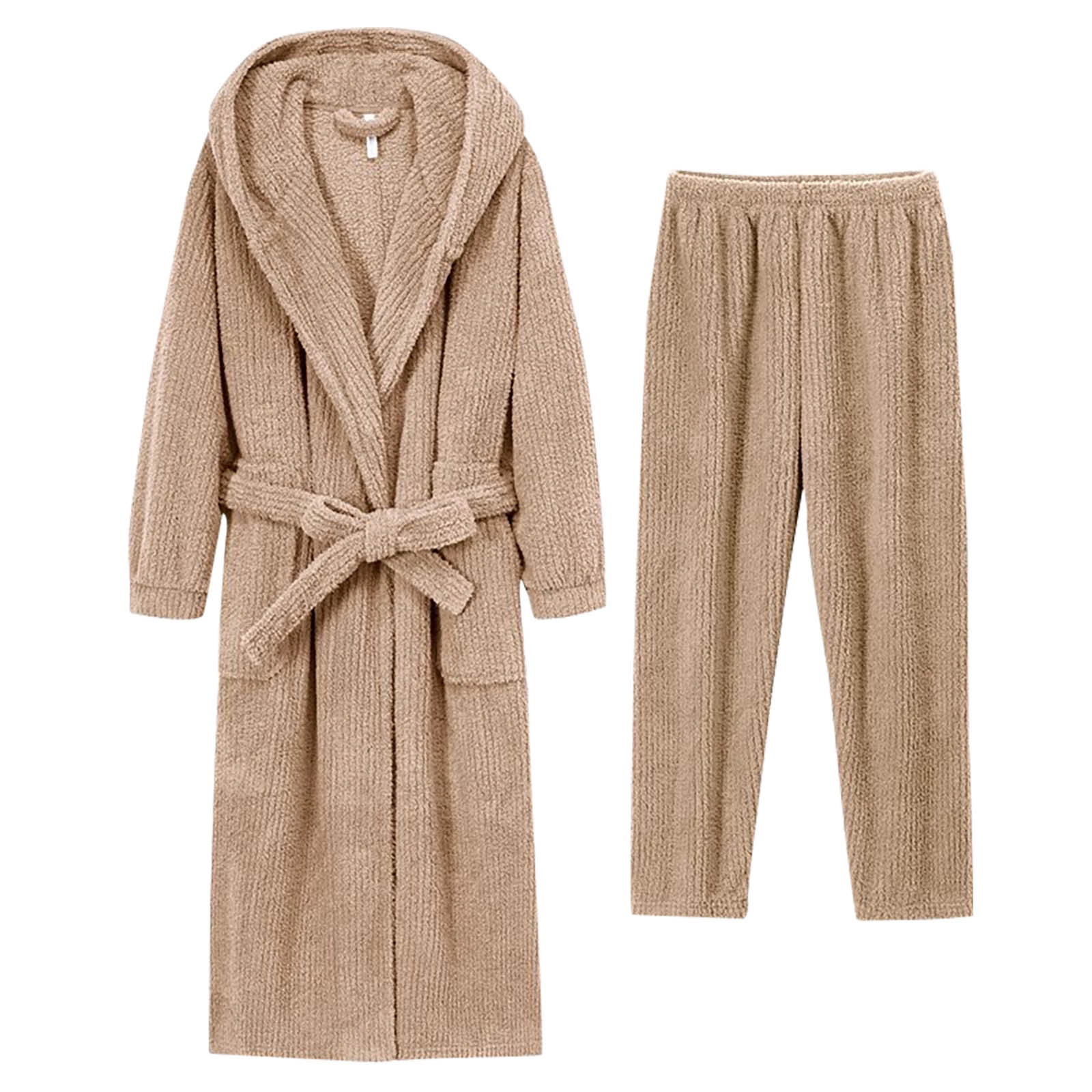 Robe Set for Couples Soft Terry Cloth Bath Robe Soft Fleece Flannel Spa ...