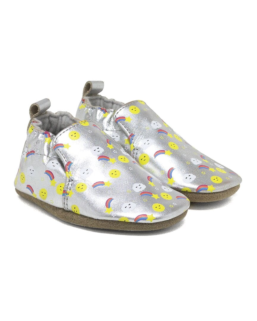 Robeez Sun Rain Cloud Suede Soft Sole, 0-6M, Silver - Walmart.com