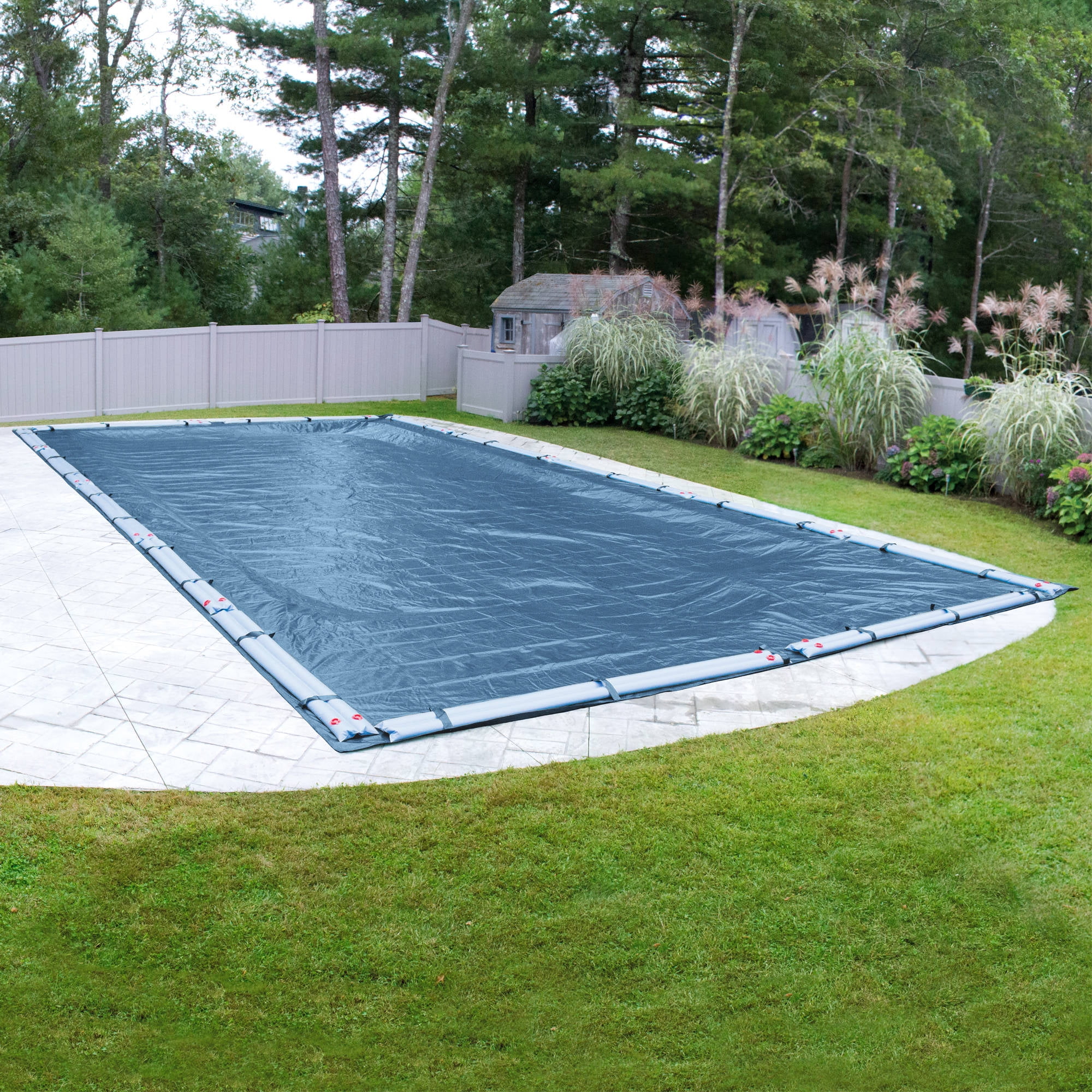 Robelle 10-Year Super Rectangular Winter Pool Cover, 20 x 40 ft. Pool ...