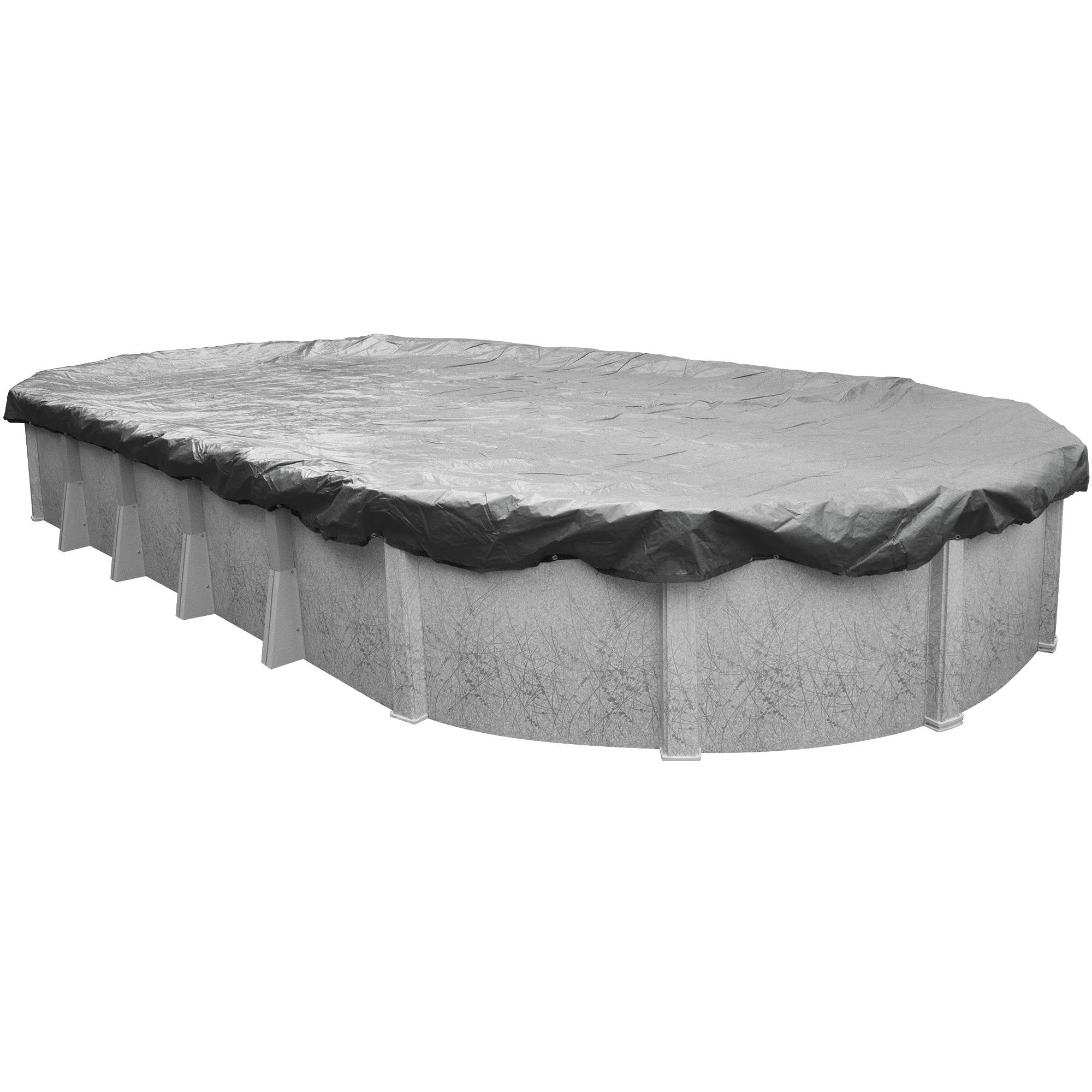 Robelle 12-Year Platinum Oval Winter Pool Cover, 15 x 30 ft. Pool ...