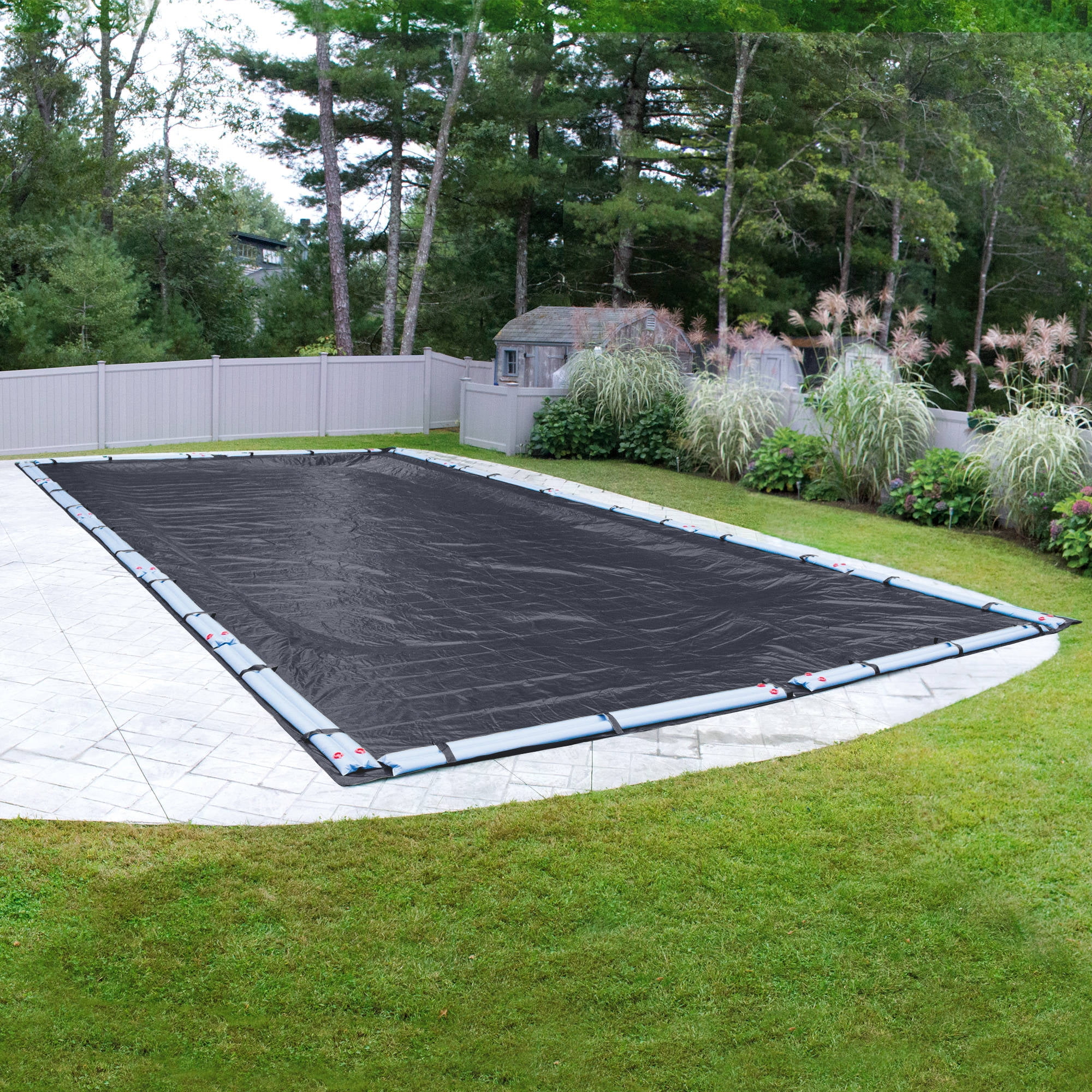 Robelle 8-Year Economy Rectangular Winter Pool Cover, 16 x 36 ft. Pool ...