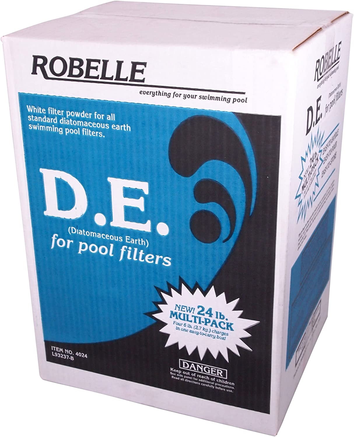 Robelle Diatomaceous Earth (D.E) Pool Filter Powder, 24-Pound, Long ...
