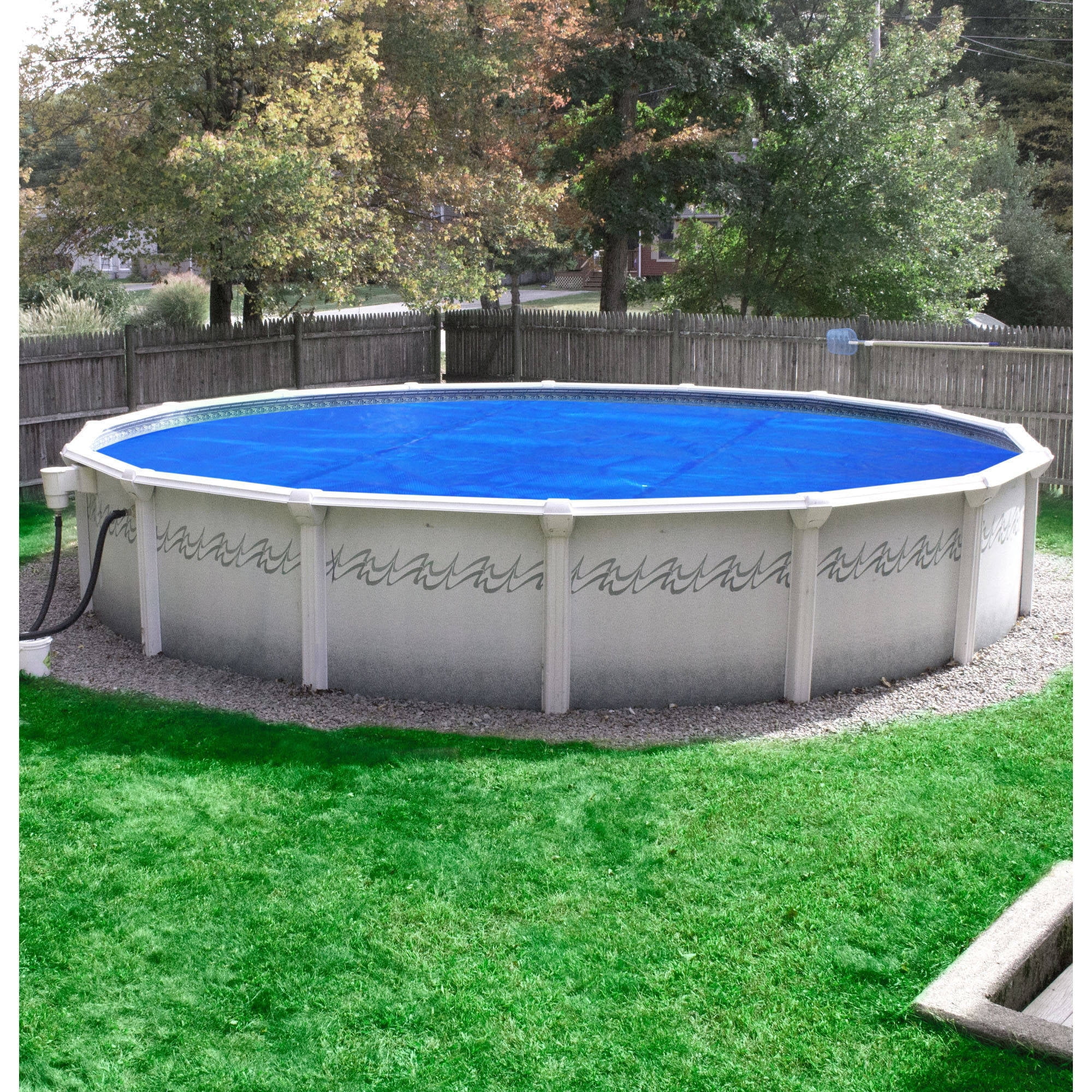 Robelle 24-Foot Round Heavy-Duty Solar Cover for Above Ground Pools ...