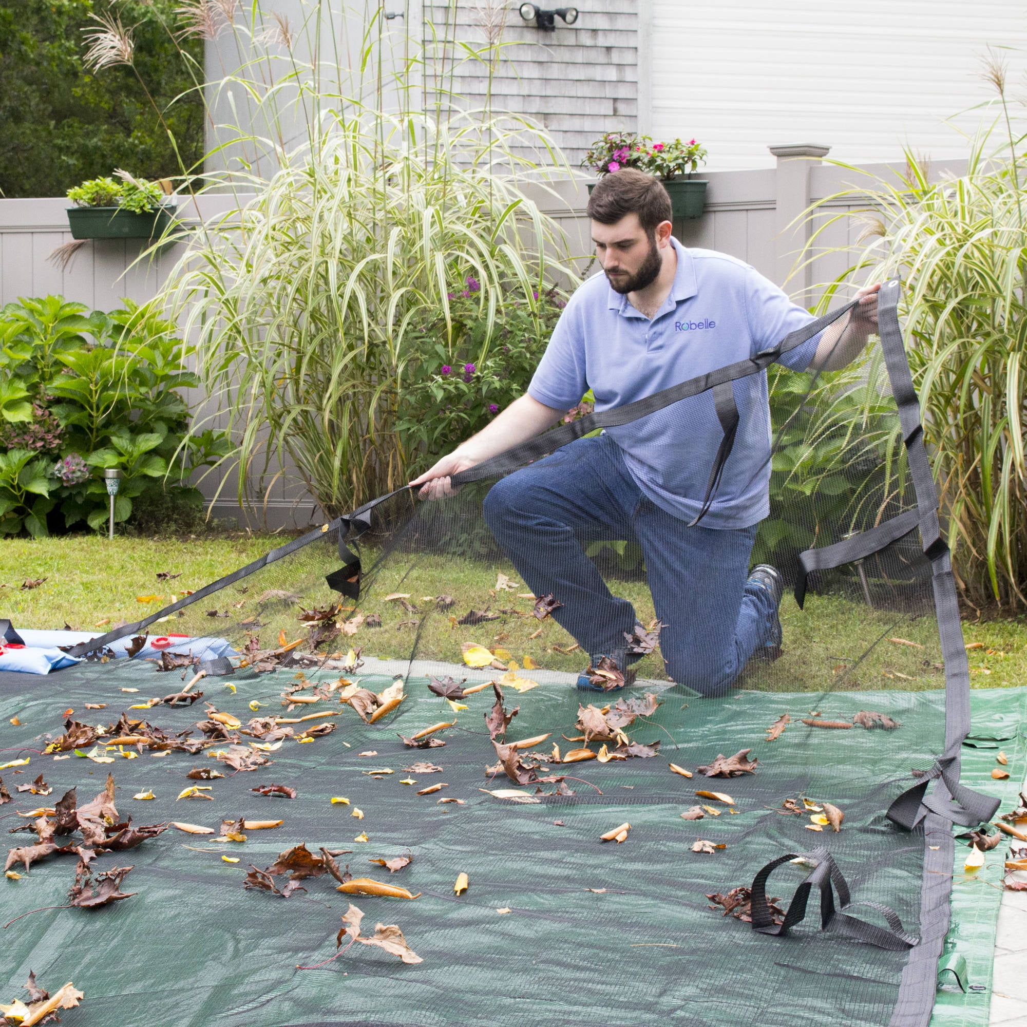 Robelle Premium Leaf Net for Winter Swimming Pool Covers for In-Ground ...