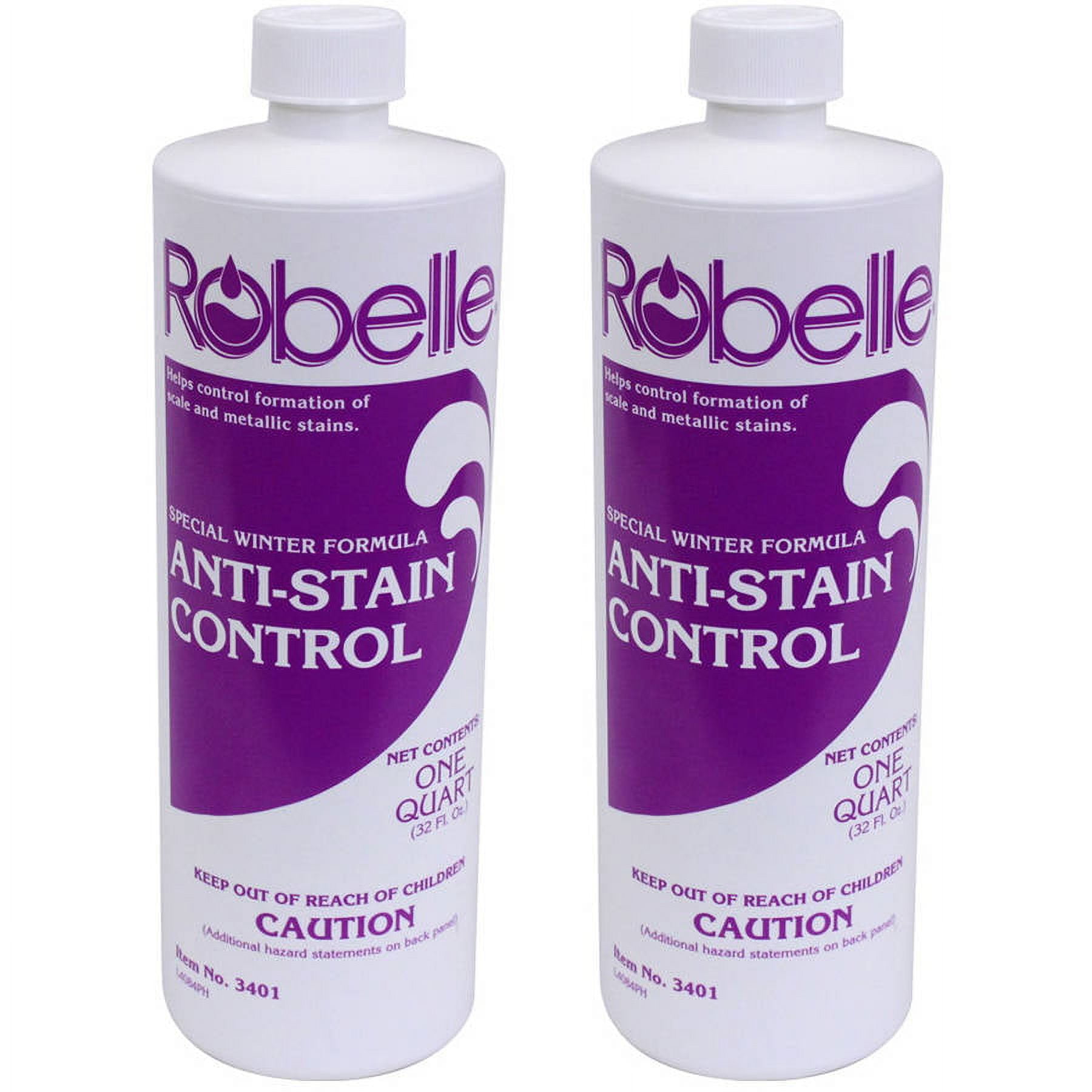 Robelle Winter Pool Closing Anti-Stain Control for Swimming Pools, 1 qt ...