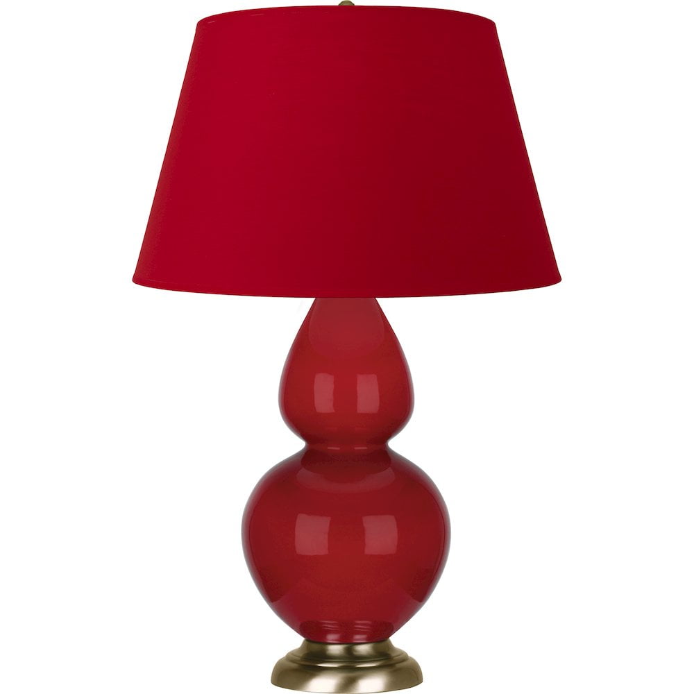 Robert Abbey Ruby Red Double Gourd Table Lamp in Ruby Red Glazed ...