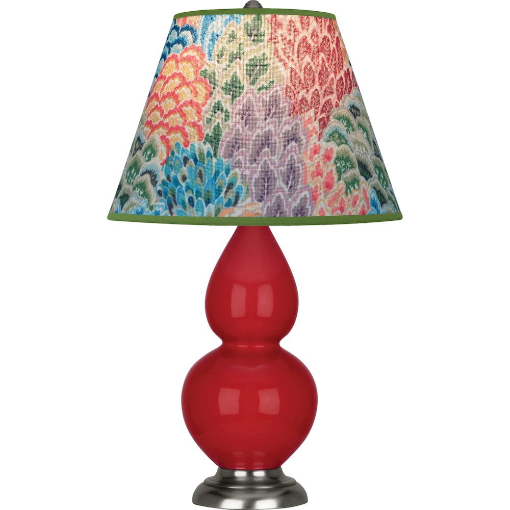 Robert Abbey Ruby Red Small Double Gourd Accent Lamp in Ruby Red Glazed ...