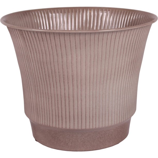 Robert Allen MPT01845 Metal Madison Planter 12 Inch Round Latte ...