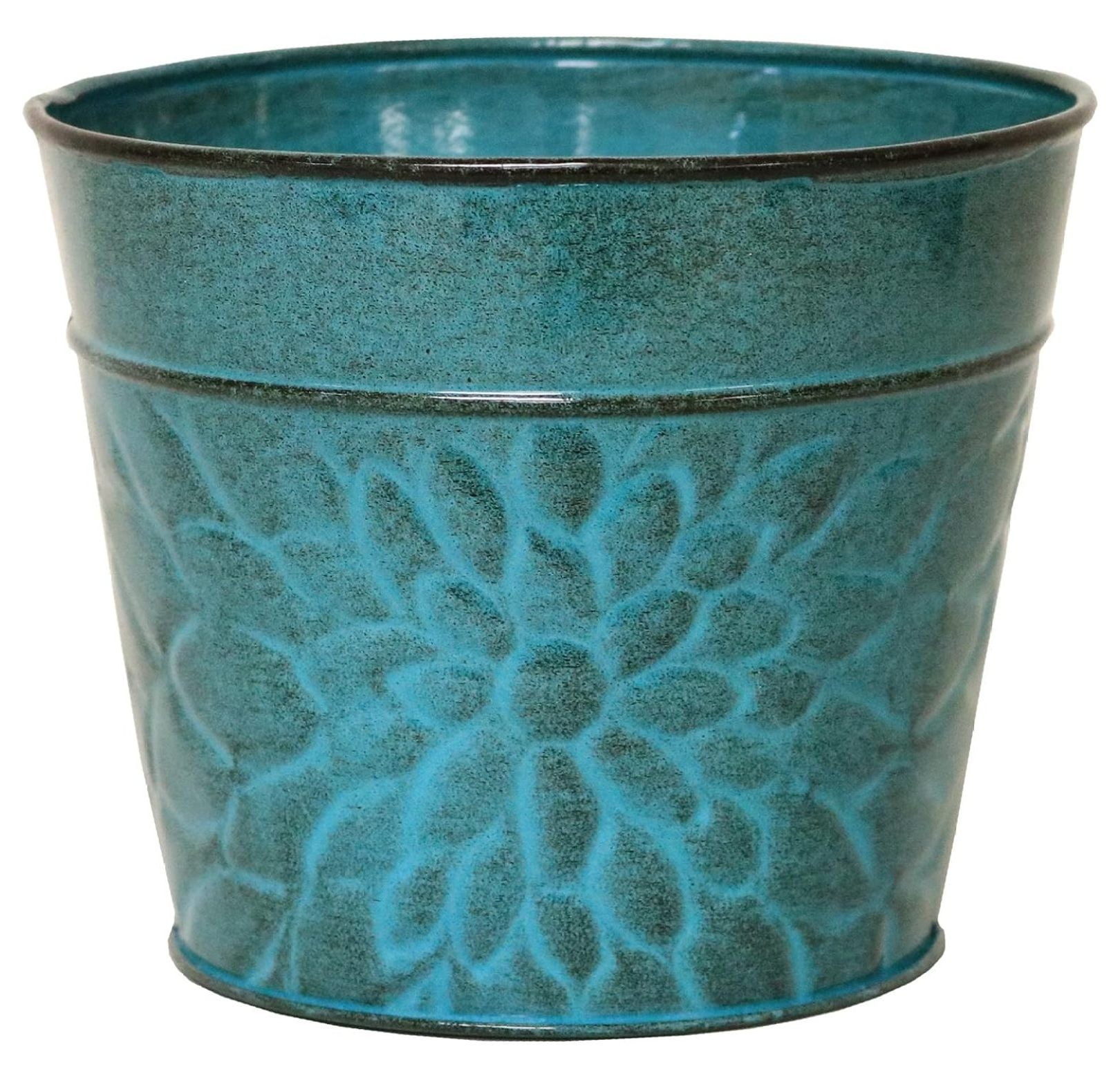 Robert Allen MPT02005 Laurel Series Metal Planter Flower Pots, 6 ...