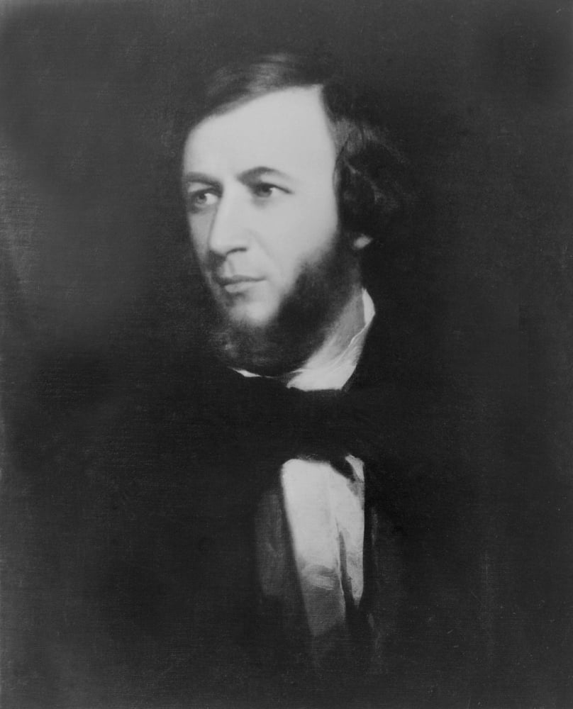 Robert Browning (1812-1889) Eminent English Victorian Poet In 1855 At ...