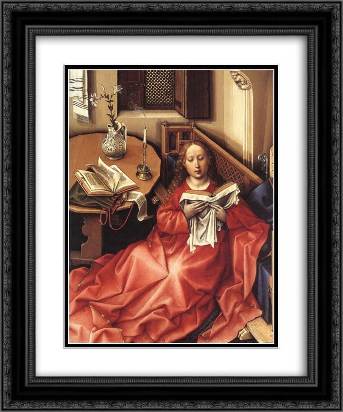Robert Campin 2x Matted 20x24 Black Ornate Framed Art Print 'Merode ...