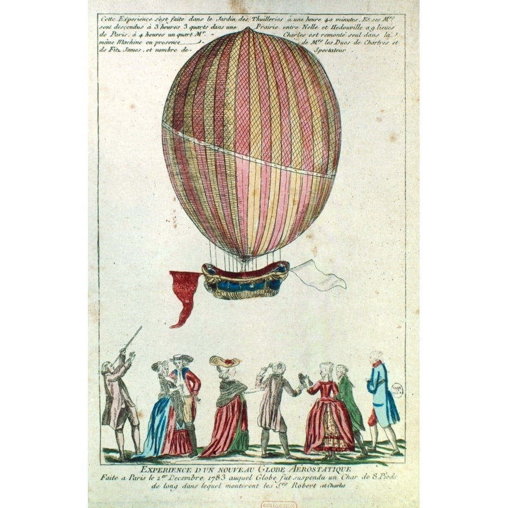 Robert & Charles Balloon. Nascent Of Robert And Charles In A Hydrogen ...