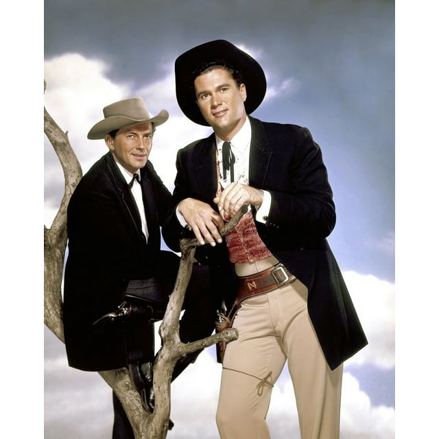 Robert Colbert And Jack Kelly In Maverick Color Portrait Classic TV ...