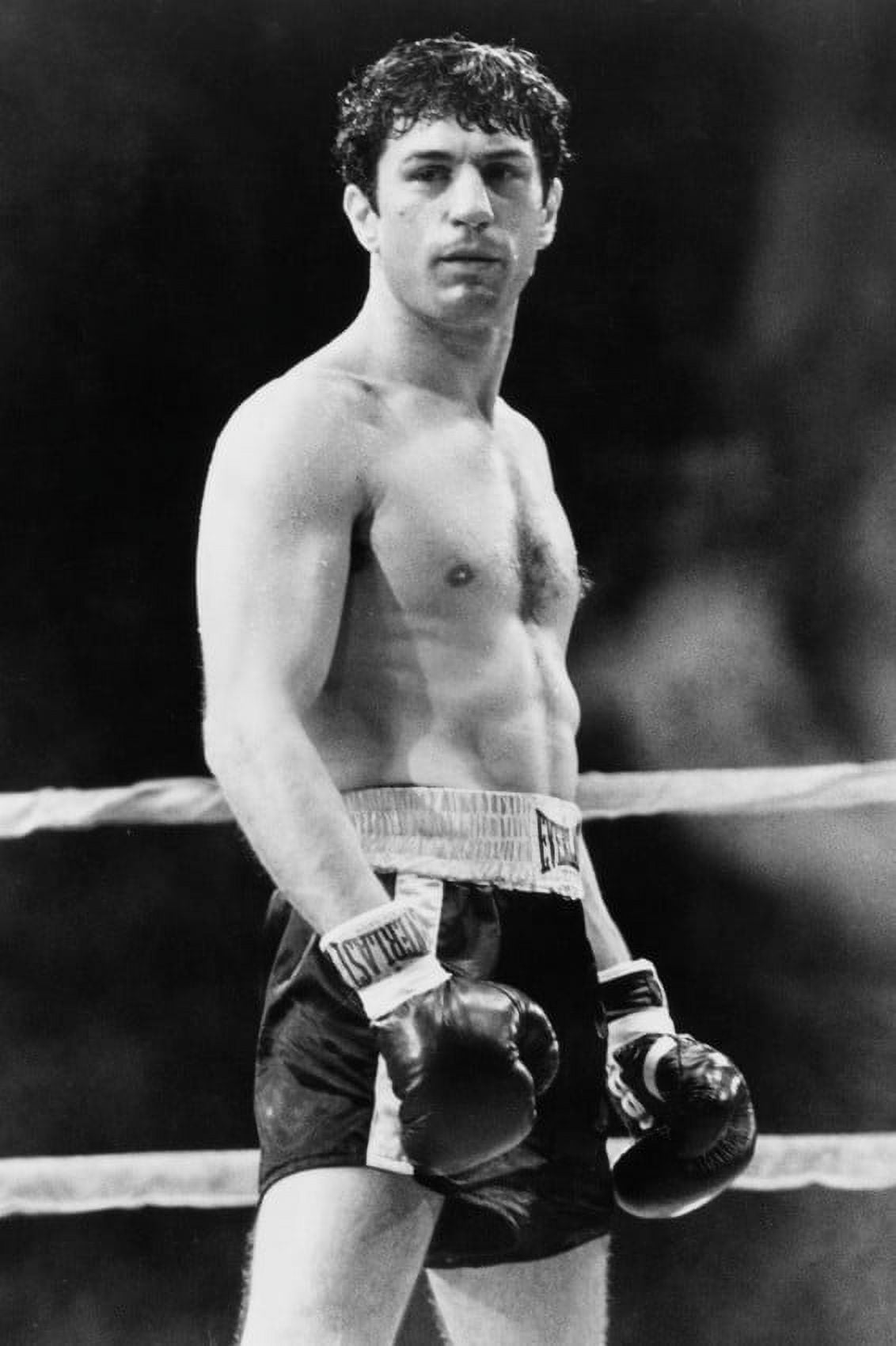 Robert De Niro in Raging Bull iconic bare chested in boxing ring ...