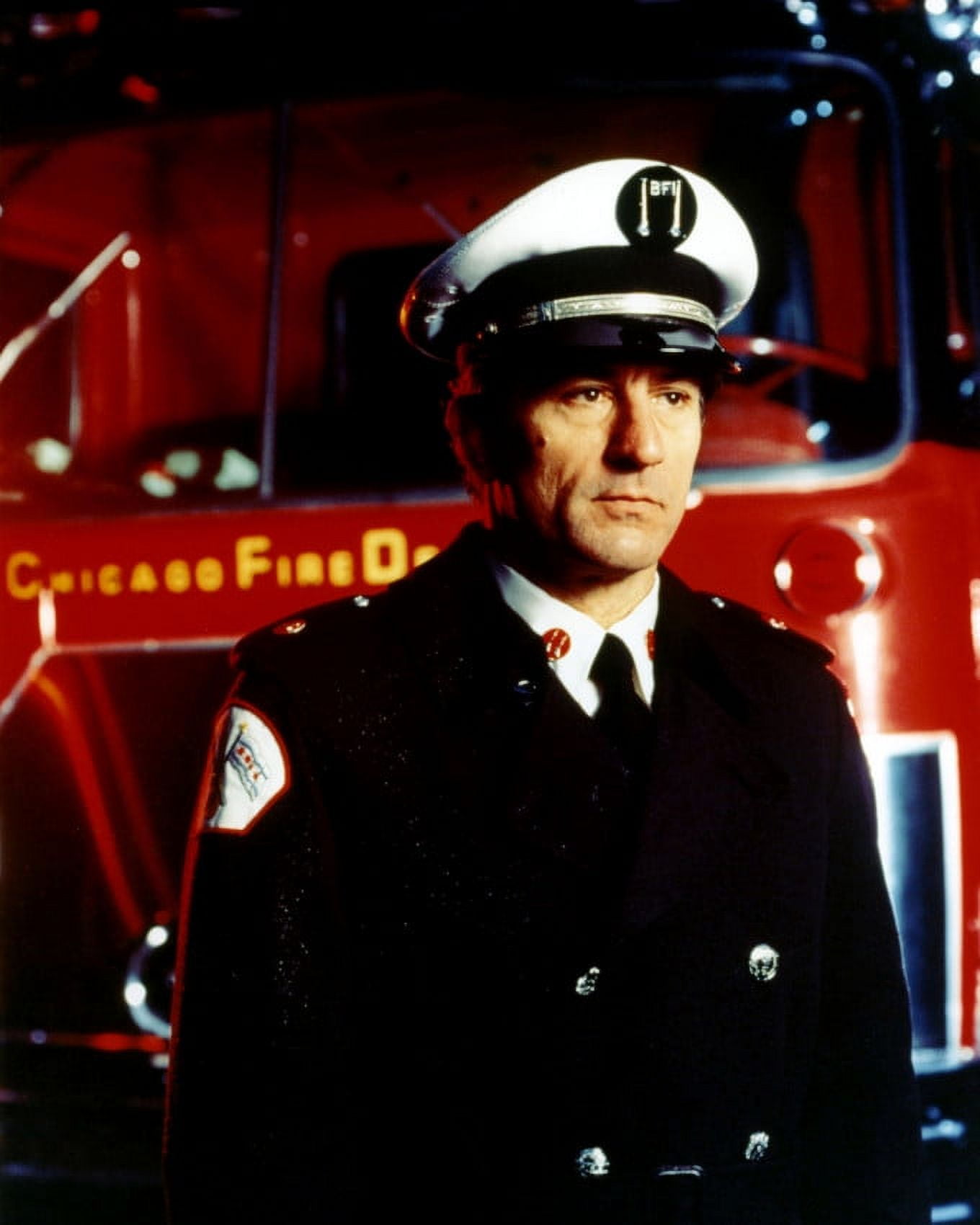 Robert De Niro in Uniform With Fire Engine from Backdraft 24x36 Movie ...
