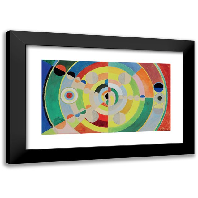 Robert Delaunay 18x12 Black Modern Framed Museum Art Print Titled ...
