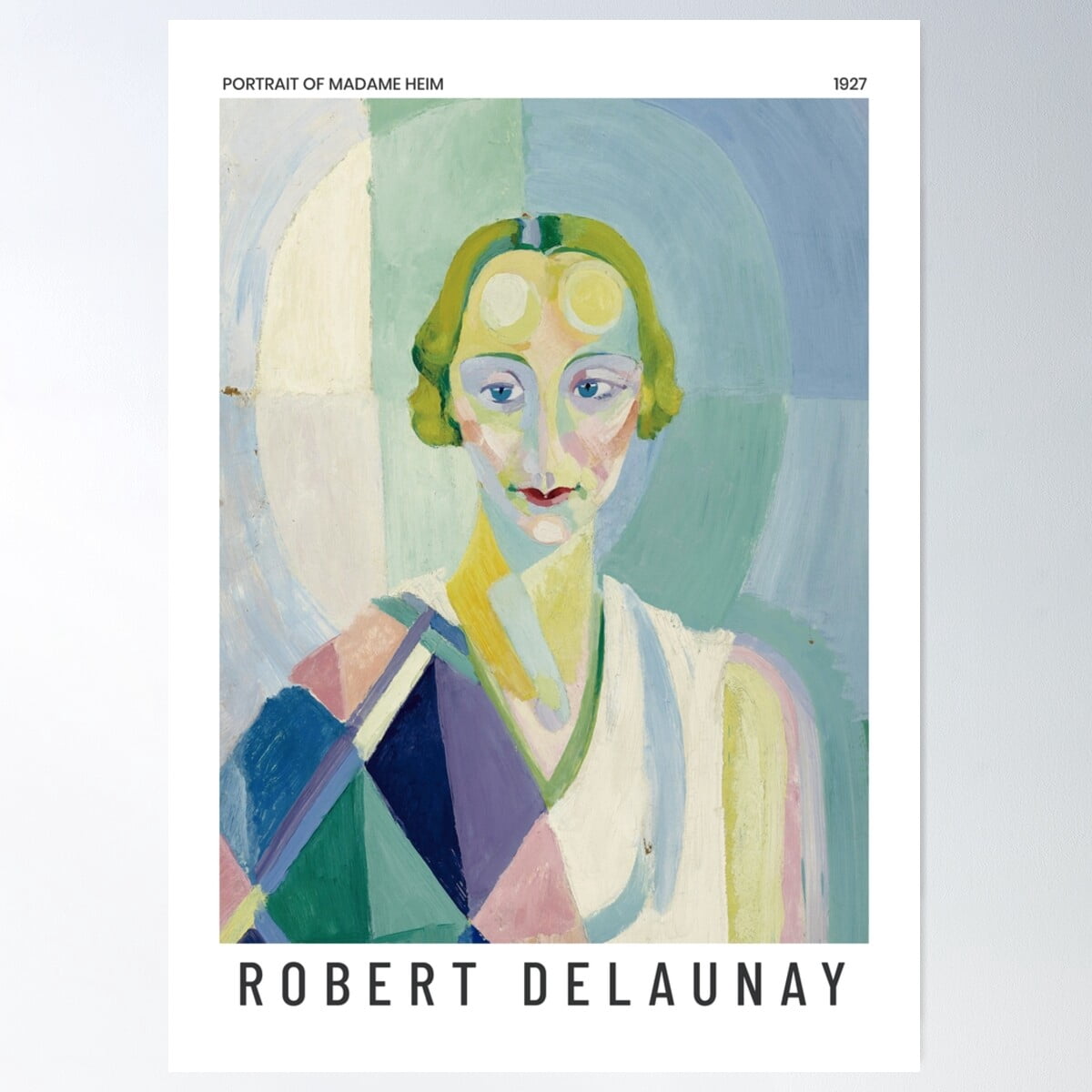 Robert Delaunay - Portrait Of Madame Heim - Art Poster Poster Wall Art ...