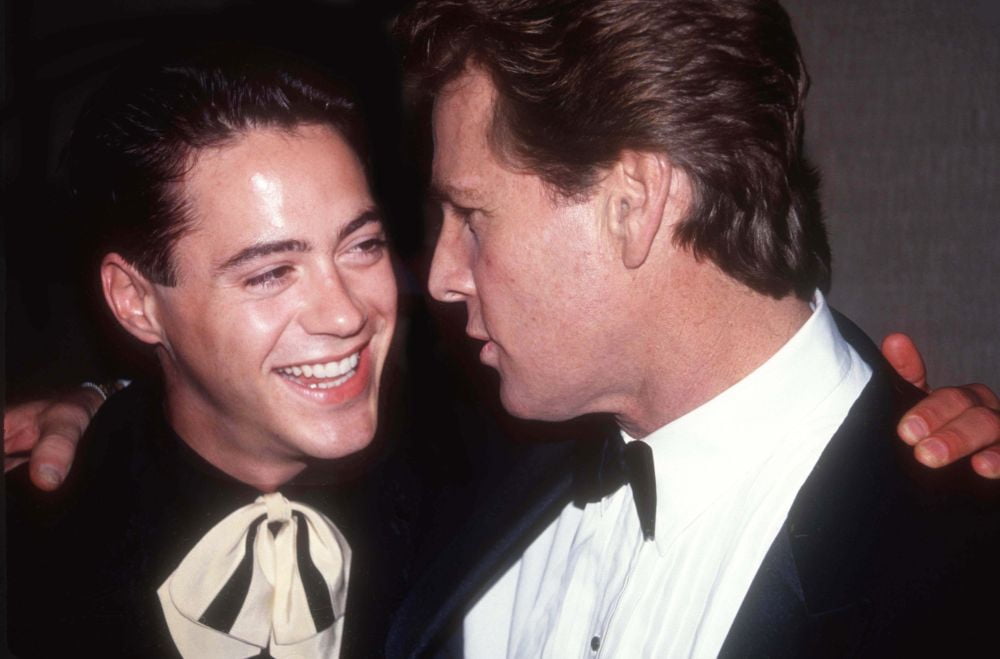 Robert Downey Jr., Ryan O'Neil 1989. Photo by Adam Scull (Robert Downey ...