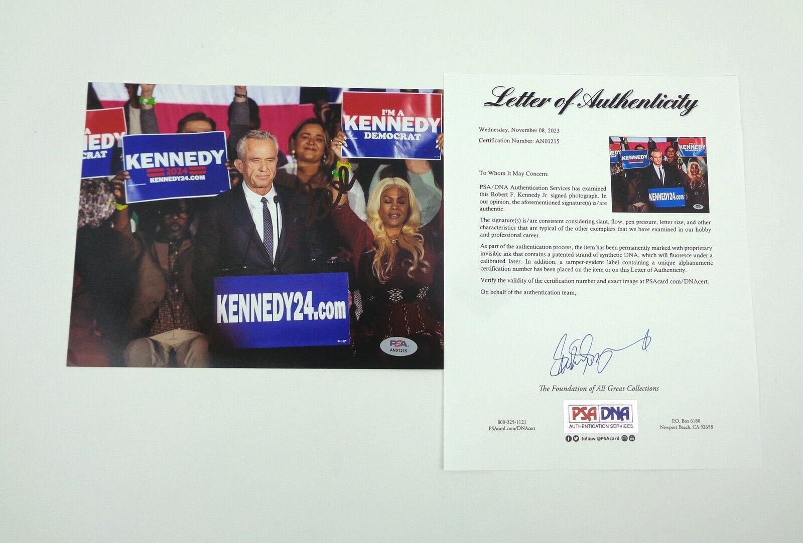 Pre-Owned Robert F Kennedy Jr RFK Jr Signed Autograph 8x10 Photo PSA ...
