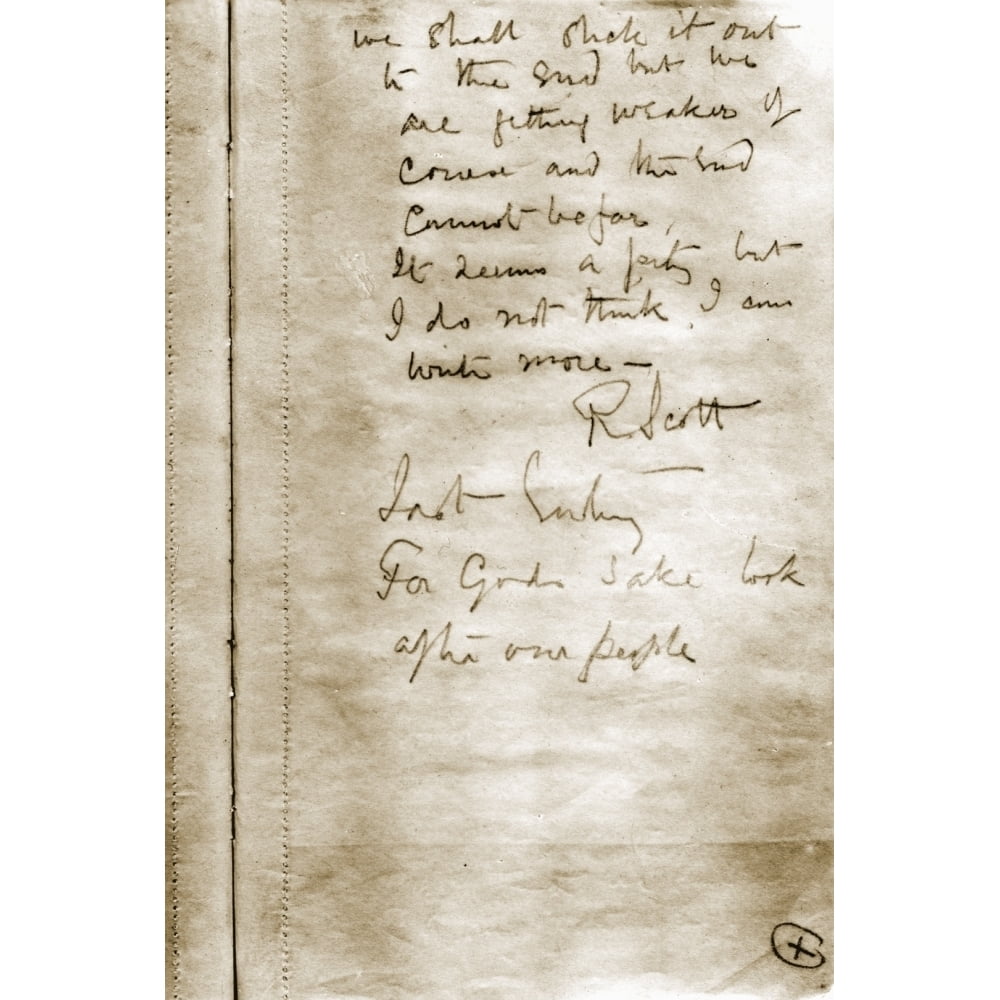 Robert Falcon Scott N(1868-1912). English Antarctic Explorer. The Last ...