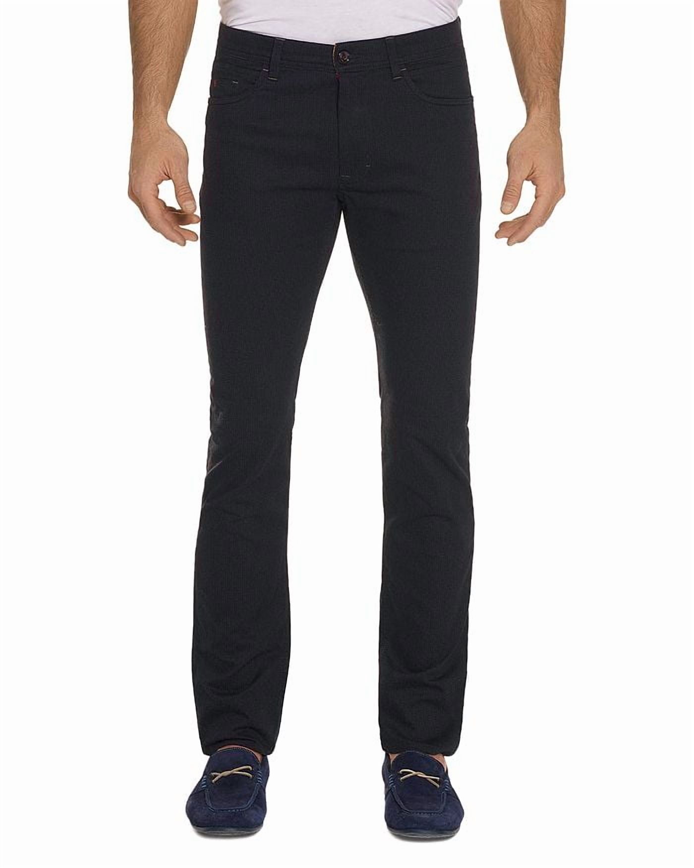 Robert Graham Kent Men's Tonal-Print Tailored Fit Pants in Navy-40x32 ...