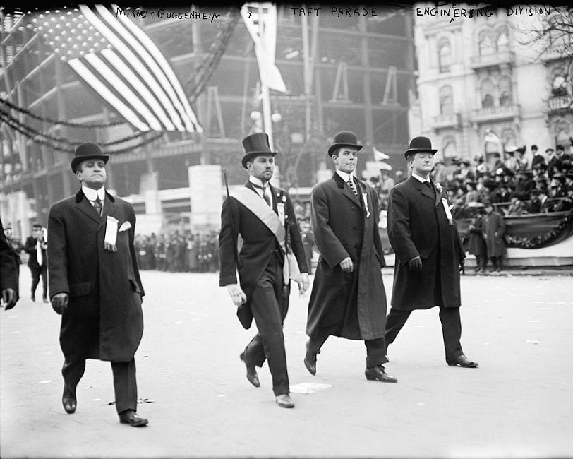 Robert Guggenheim at Taft Parade 1908 NYC - 24x36 Inch Laminated ...