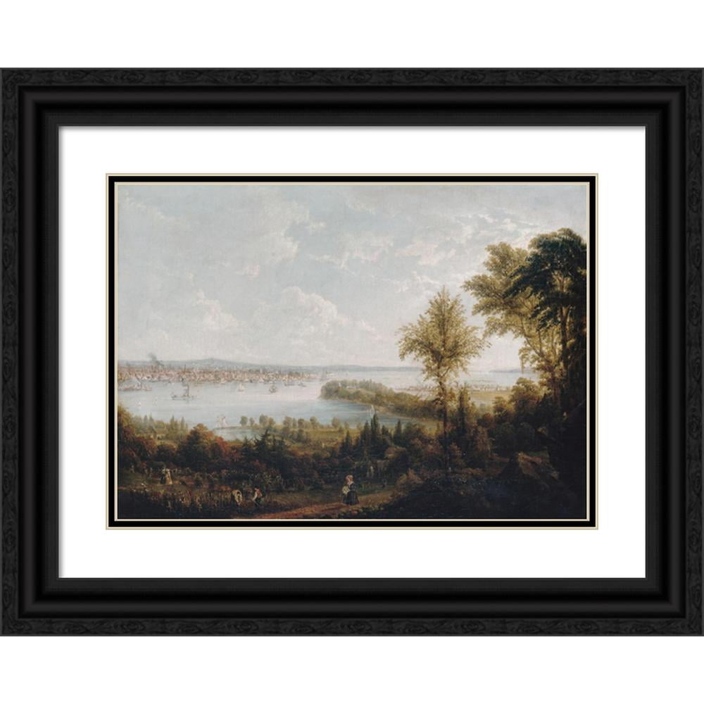Robert Havell Jr. 14x11 Black Ornate Wood Framed Double Matted Museum ...