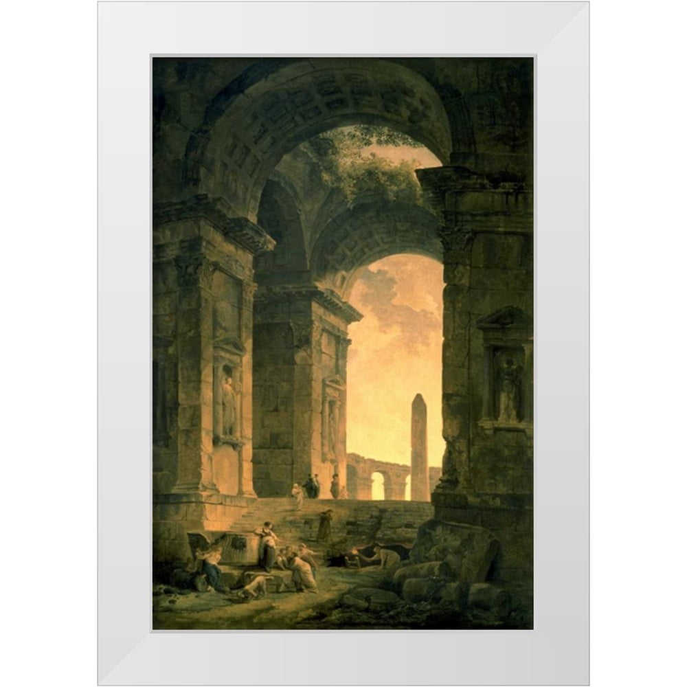 Robert, Hubert 11x14 White Modern Wood Framed Museum Art Print Titled ...