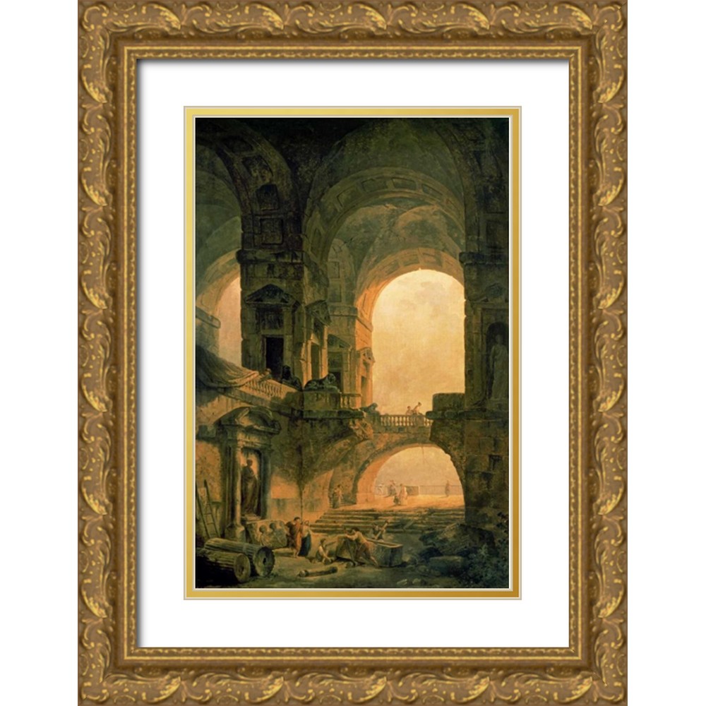 Robert, Hubert 17x24 Gold Ornate Wood Framed with Double Matting Museum ...