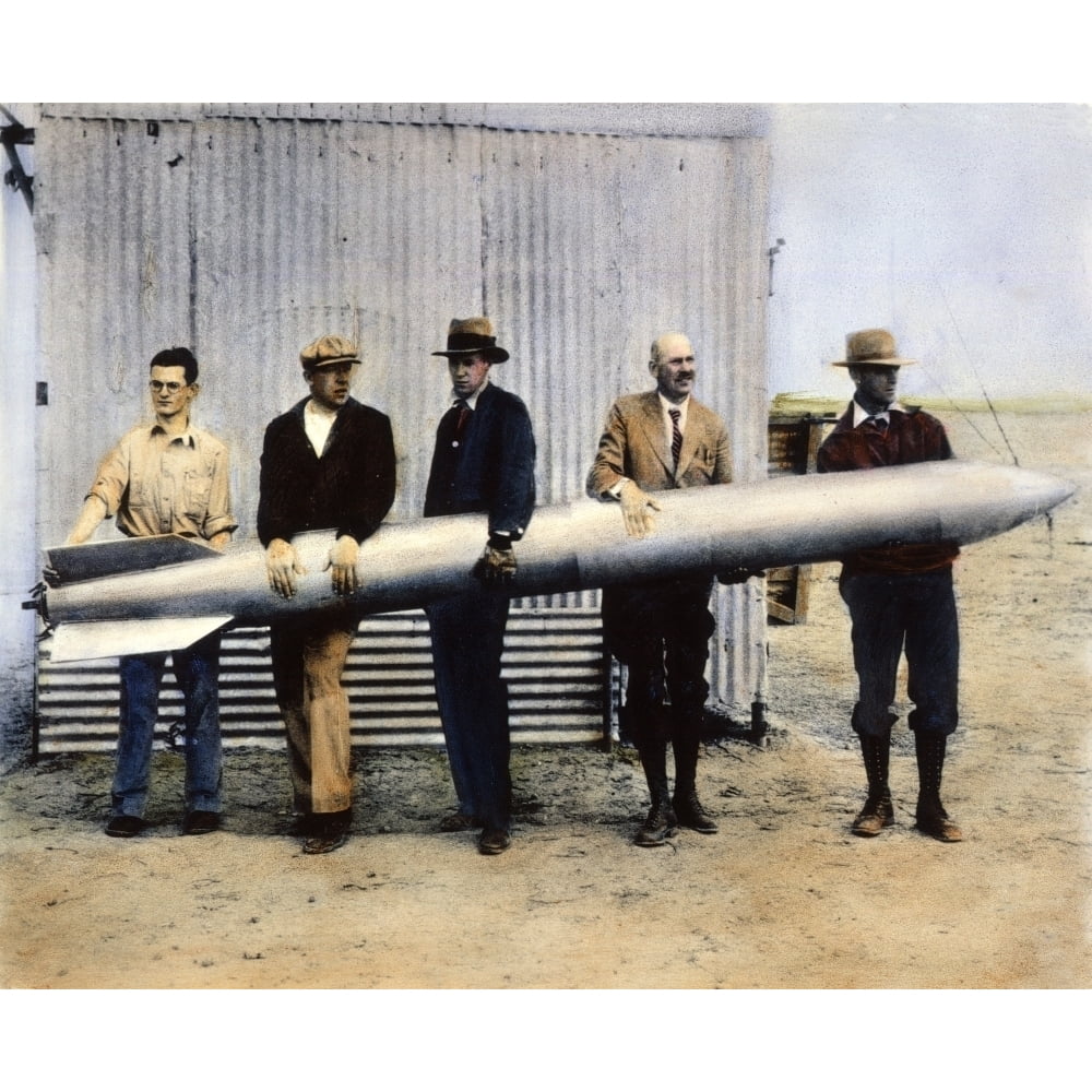 Robert Hutchings Goddard. N(1882-1945) Fourth From Left And Assistants ...