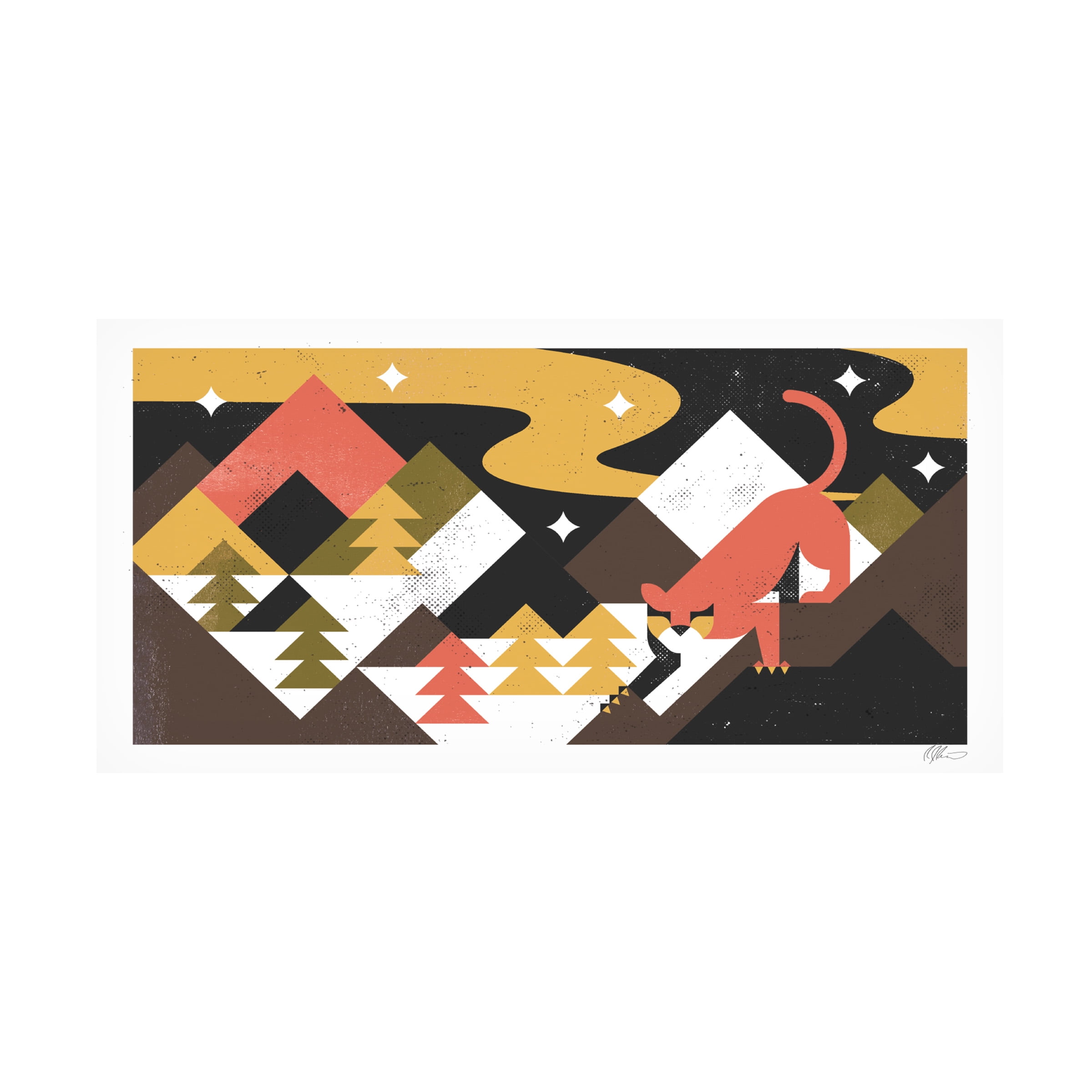 Robert John Paterson 'Mountain Lion' Canvas Art - Walmart.com