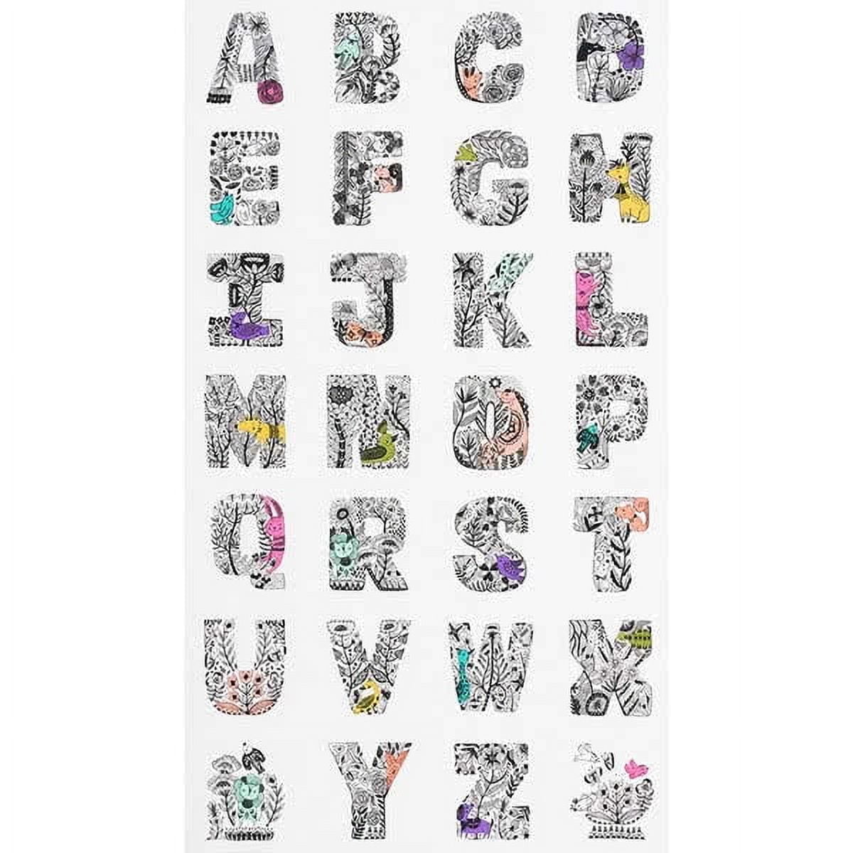 Robert Kaufman Lettered Print Shop Alphabet 24in. Panel 100% Cotton ...