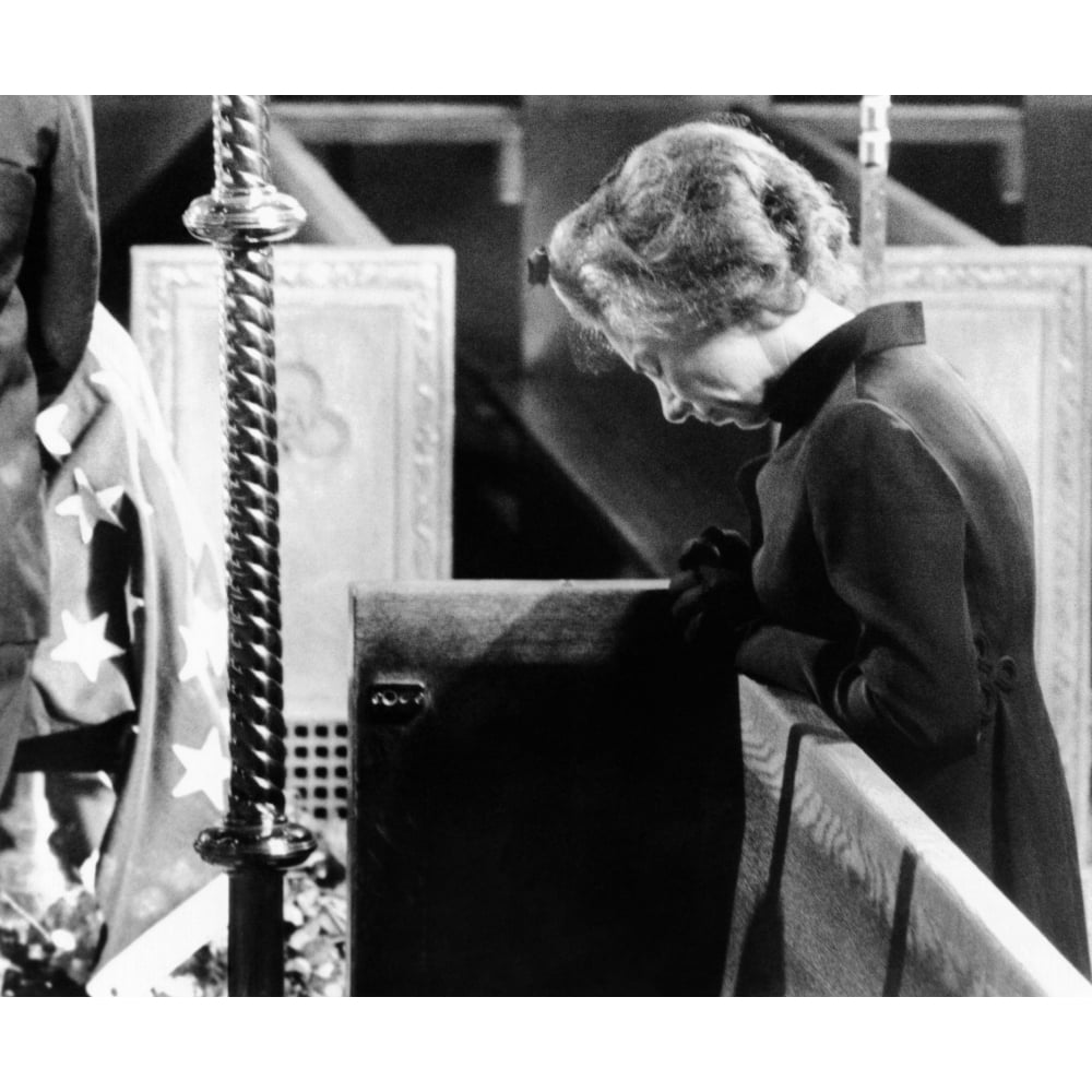 Robert Kennedy'S Funeral. Widowed Ethel Kennedy Kneels In Prayer Near ...