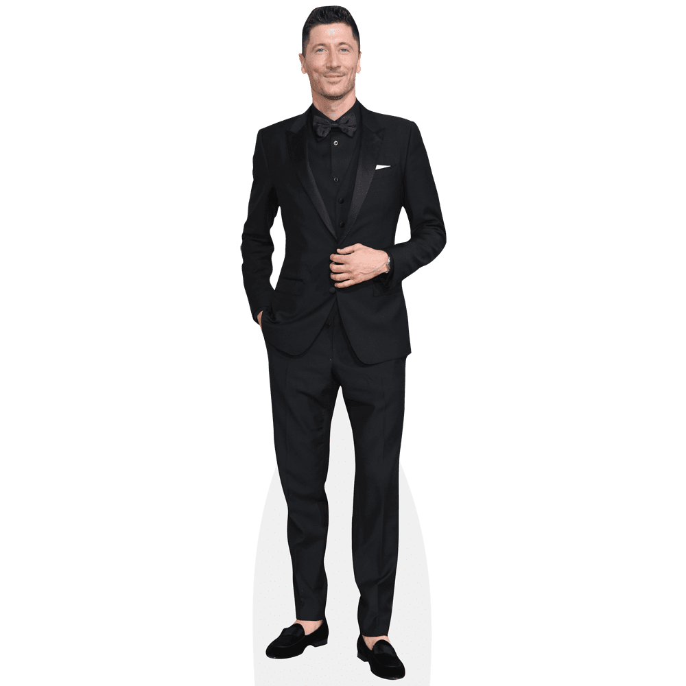 Robert Lewandowski (Black Suit) Mini Cardboard Cutout Standee - Walmart.com