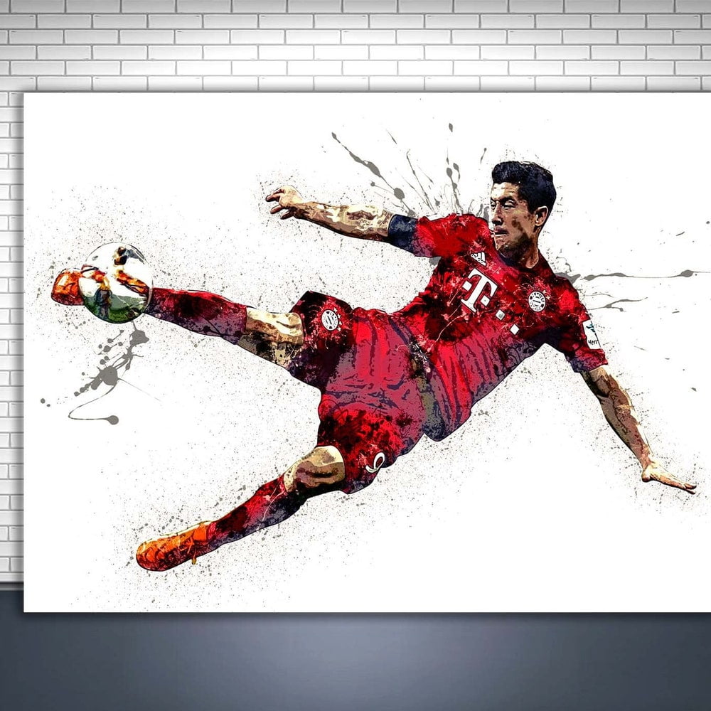 Robert Lewandowski Poster, sport poster, Man Cave, Kids Room, Game Room ...
